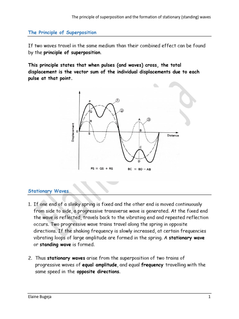 6. Stationary Waves | PDF | Waves | Normal Mode
