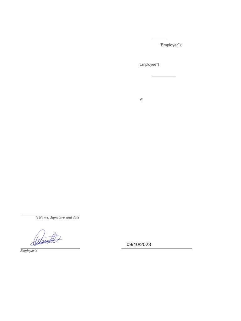 Cris - Employment Contract 2023 | PDF