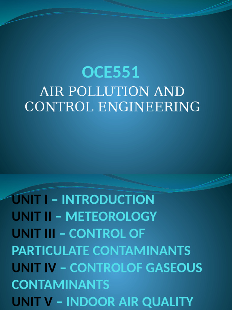 UNIT I - INTRODUCTION | PDF | Atmosphere Of Earth | Atmosphere