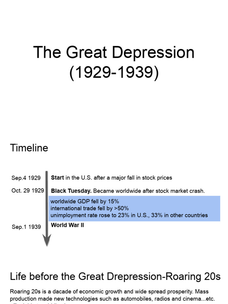 The Great Depression | PDF | Politics | History