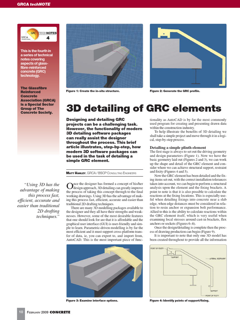 3D Detailing for GRC Elements | PDF | Computing