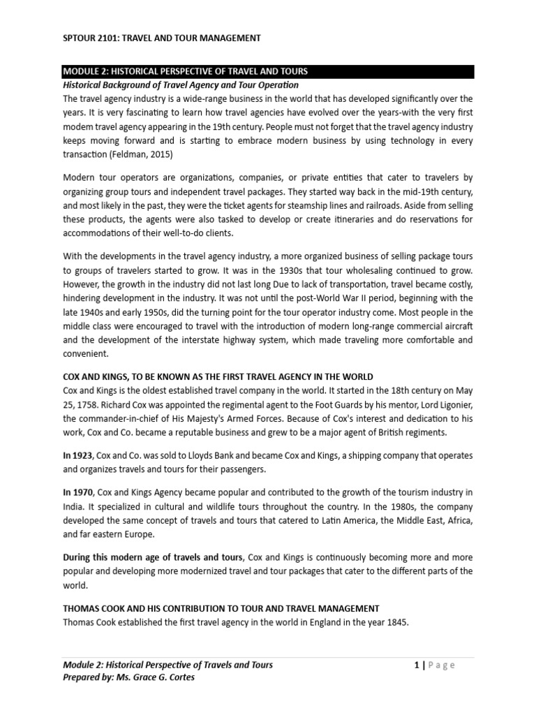 Module 2 - Topic 1 - Midterm Period | PDF | Tourism