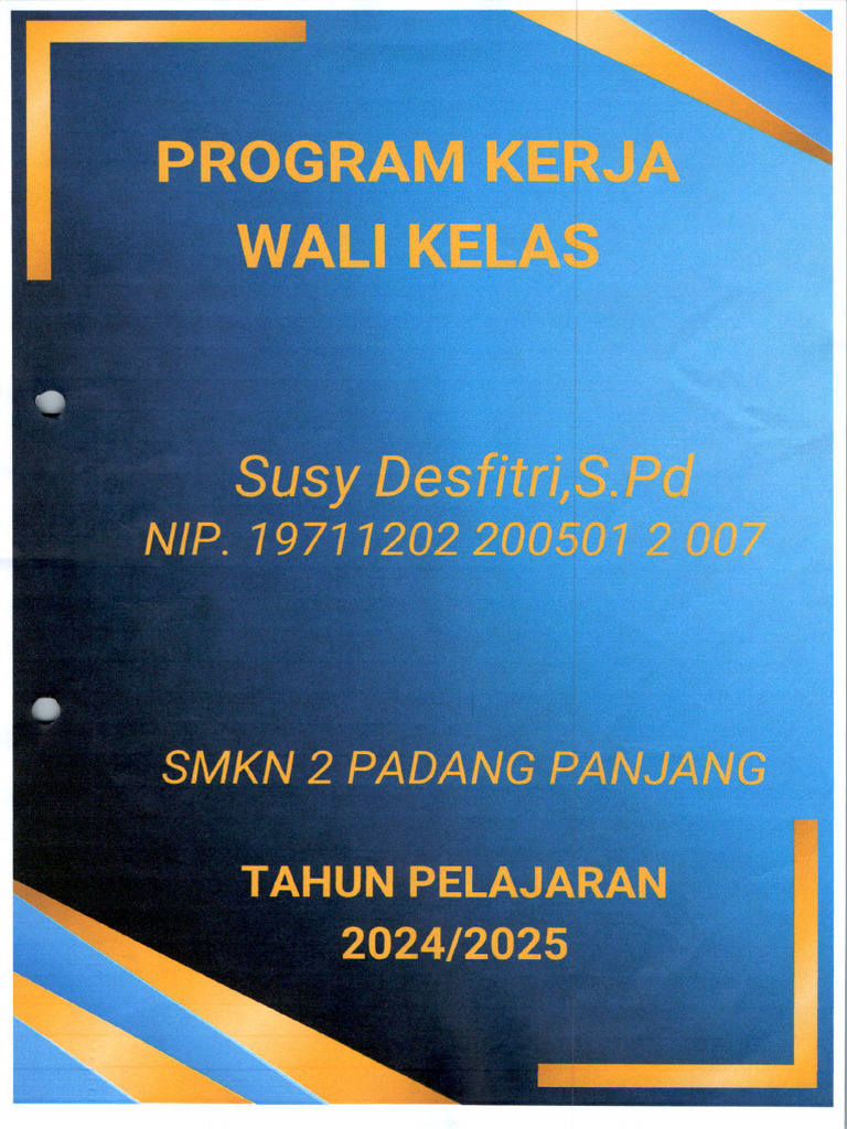 Proker Wali Kelas | PDF