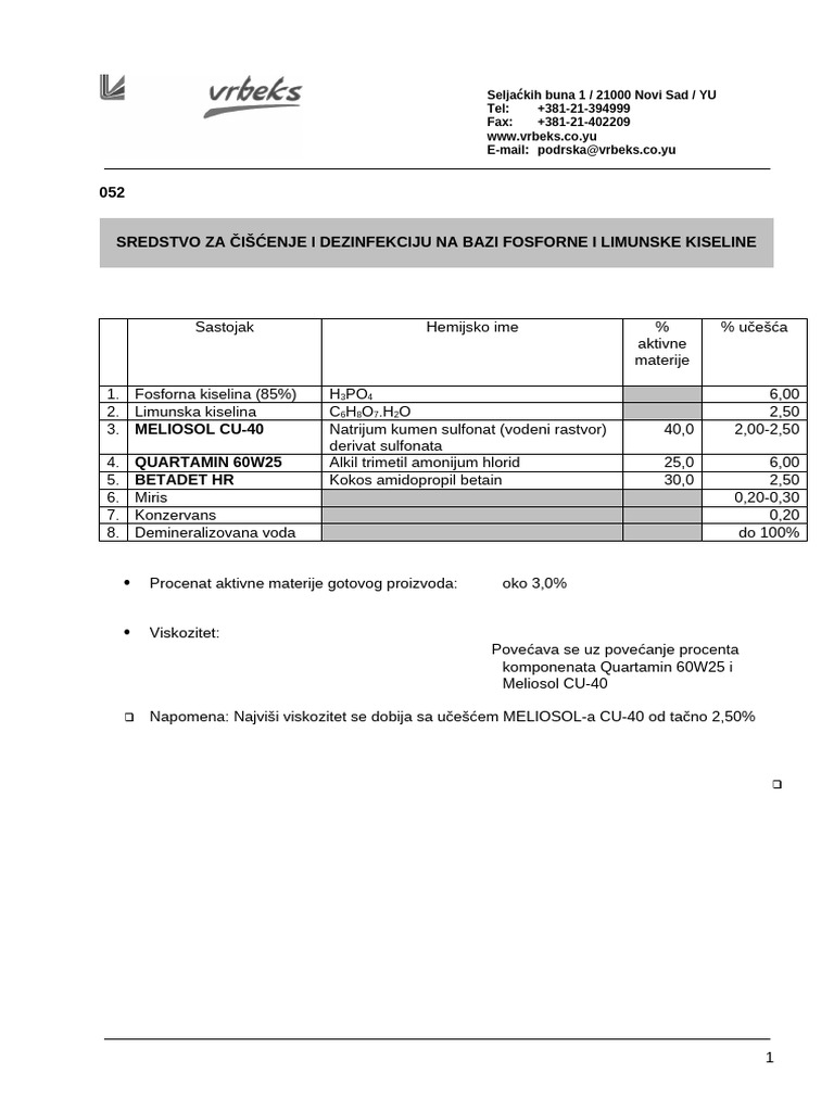 Fosf. I Lim. | PDF