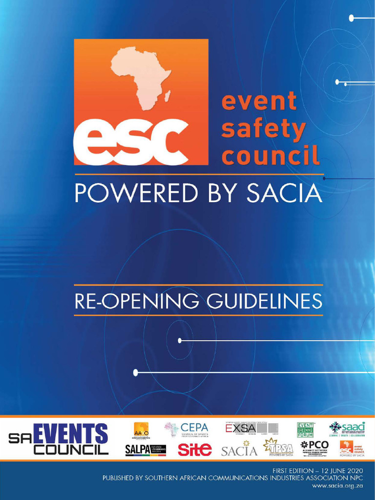 Event Safety Council Re Opening Guidelines Version 1 | PDF ...