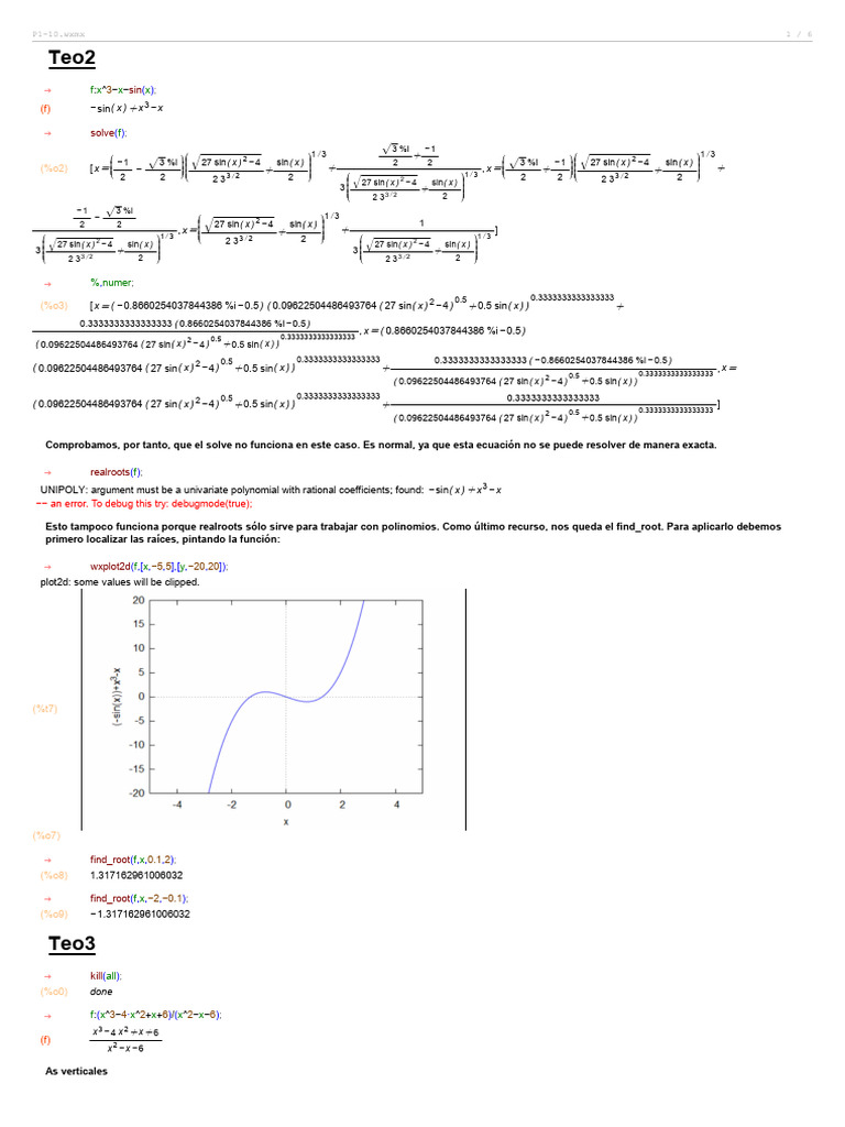 Maxima 5 Ultima Practica | PDF | Análisis matemático | Matemáticas