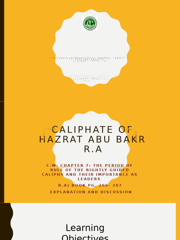 Caliphate of Abu Bakr GR 8 | PDF | Caliphate | Abrahamic Religions
