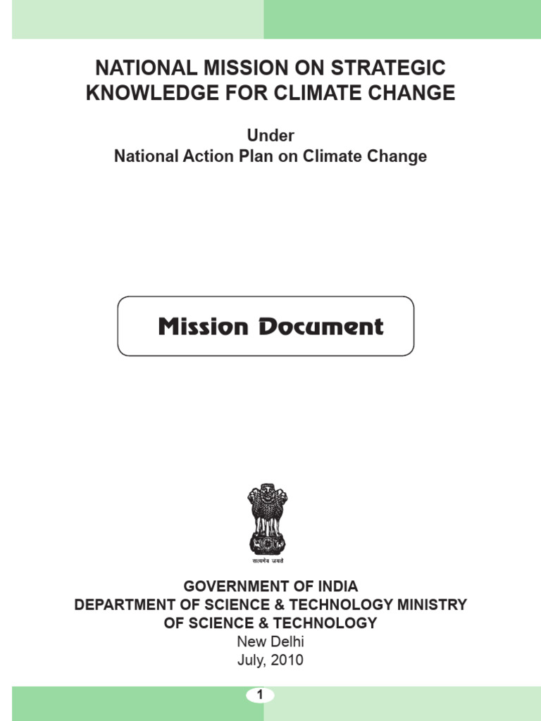 NMSKCC - Mission Document 1 | PDF | Climate Change | General ...