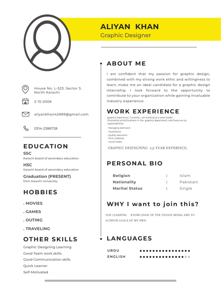 Aliyan CV | PDF