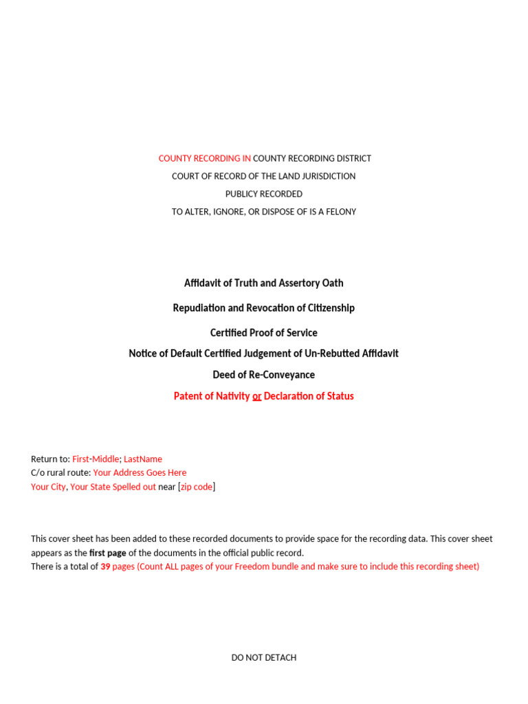 Legal Document Recording Guide | PDF