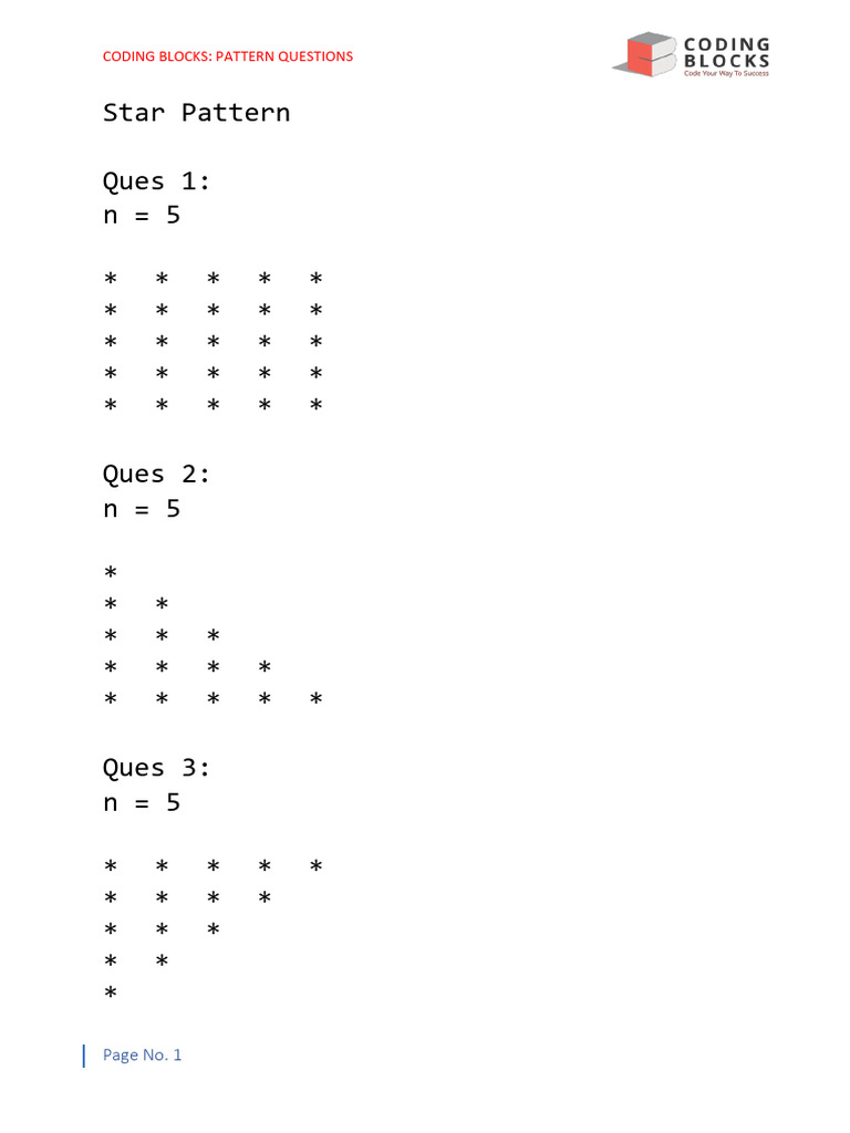 Pattern Sheet - Patternsquespdf | PDF