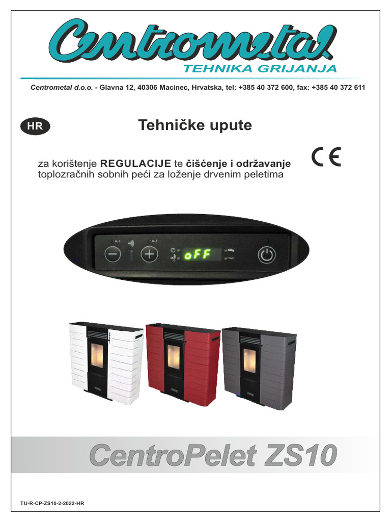 Tehnicke Upute Regulacija CentroPelet ZS10 | PDF