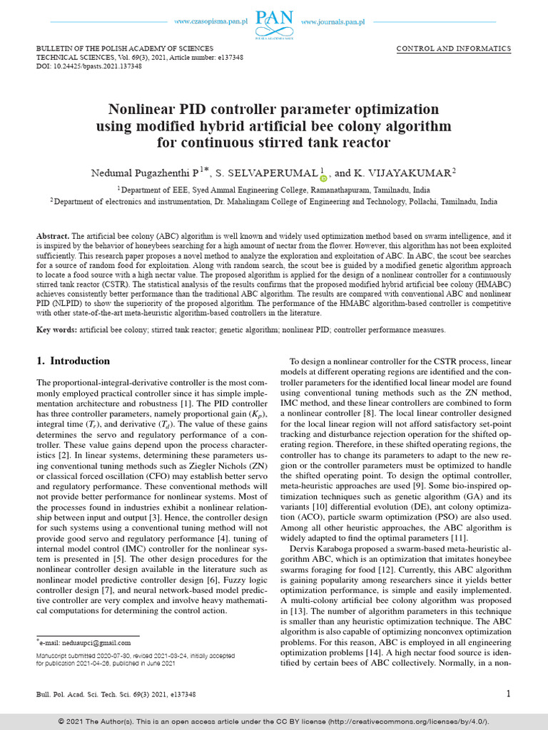 Nonlinear PID Controller Parameter | PDF | Control Theory | Applied ...