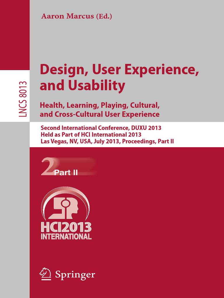 Design, User Experience, and Usability: Aaron Marcus | PDF | Human–Computer Interaction ...