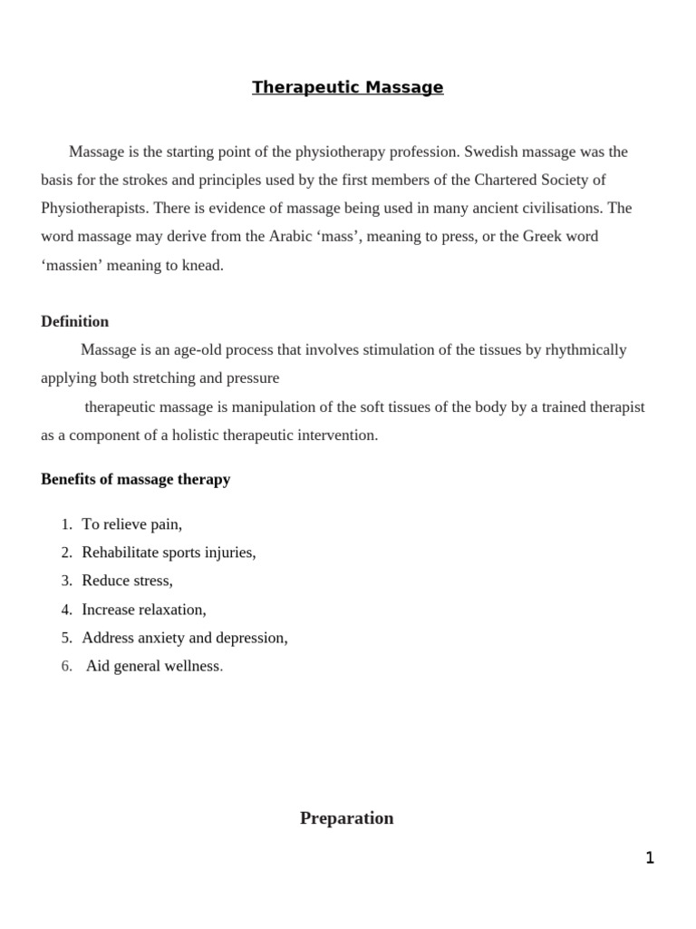 Therapeutic Massage (معدل) | PDF | Hand | Anatomical Terms Of Motion