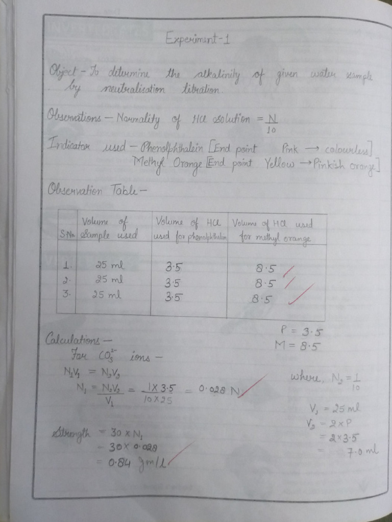 Engineering Chemistry Practical Btech 1st Year | PDF | Chemistry | Chemical Compounds