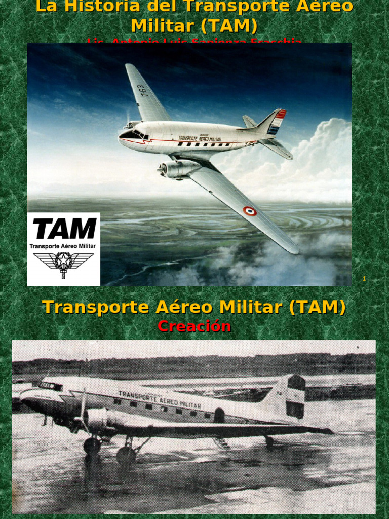 Historia del Transporte Aéreo Militar (TAM) | PDF | Aeropuerto ...