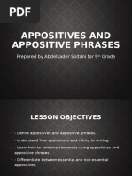 Appositives and Appositive Phrases - Worksheet | PDF | Language ...