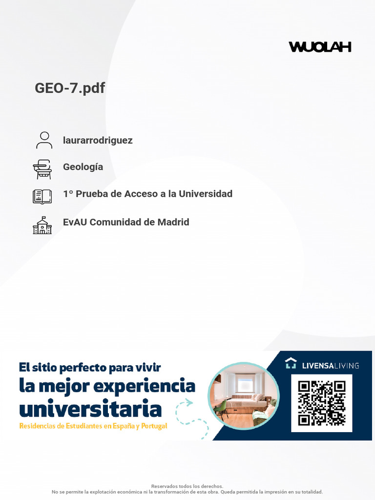 Wuolah Free GEO 7 | PDF | Roca (geología) | Roca sedimentaria