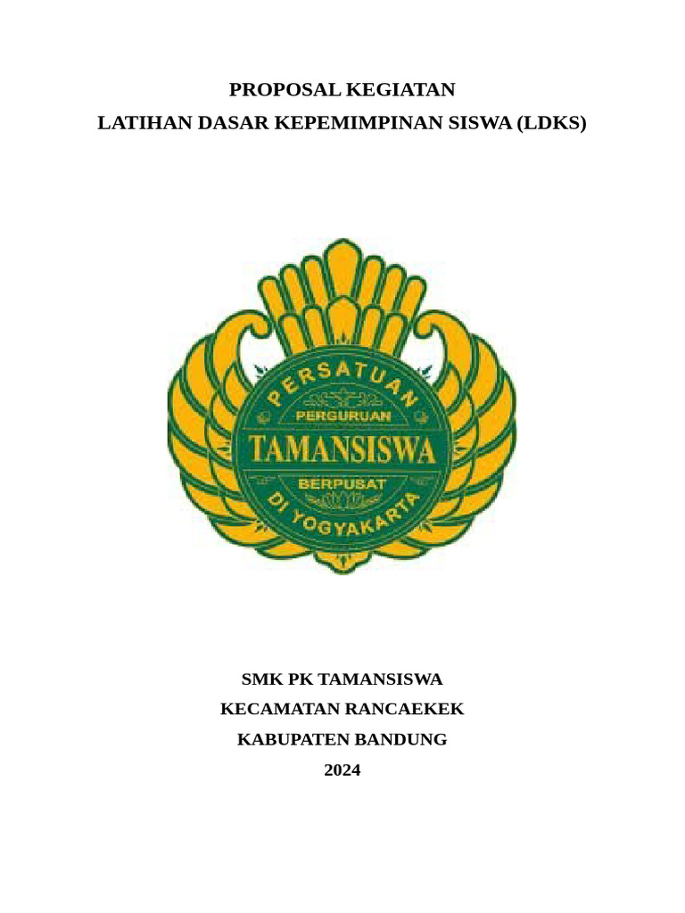 LDKS SMK Tamansiswa 2024: Kepemimpinan Siswa | PDF