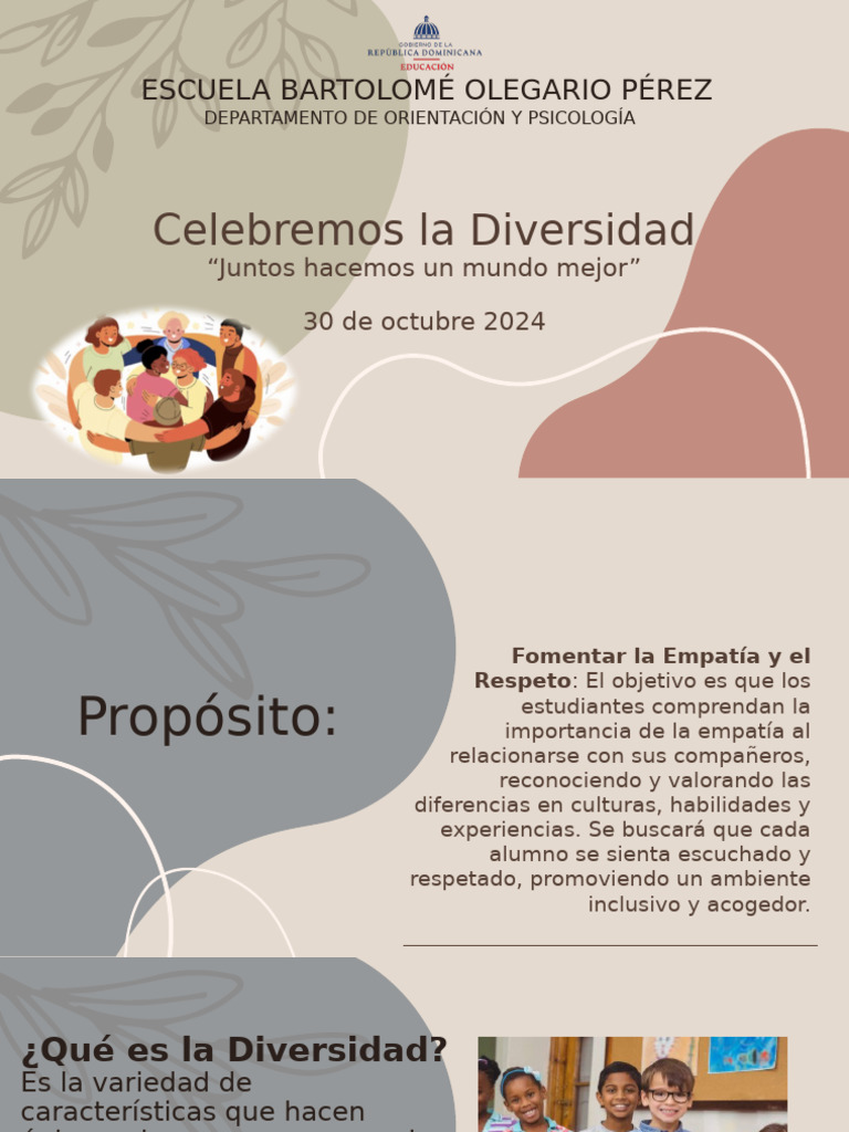 Taller Celebremos La Diversidad | PDF | Crecimiento personal y profesional