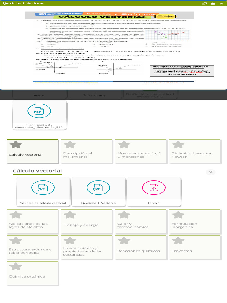 Curso GD Física y Química 1bach - Loli AulaVirtual | PDF | Química ...