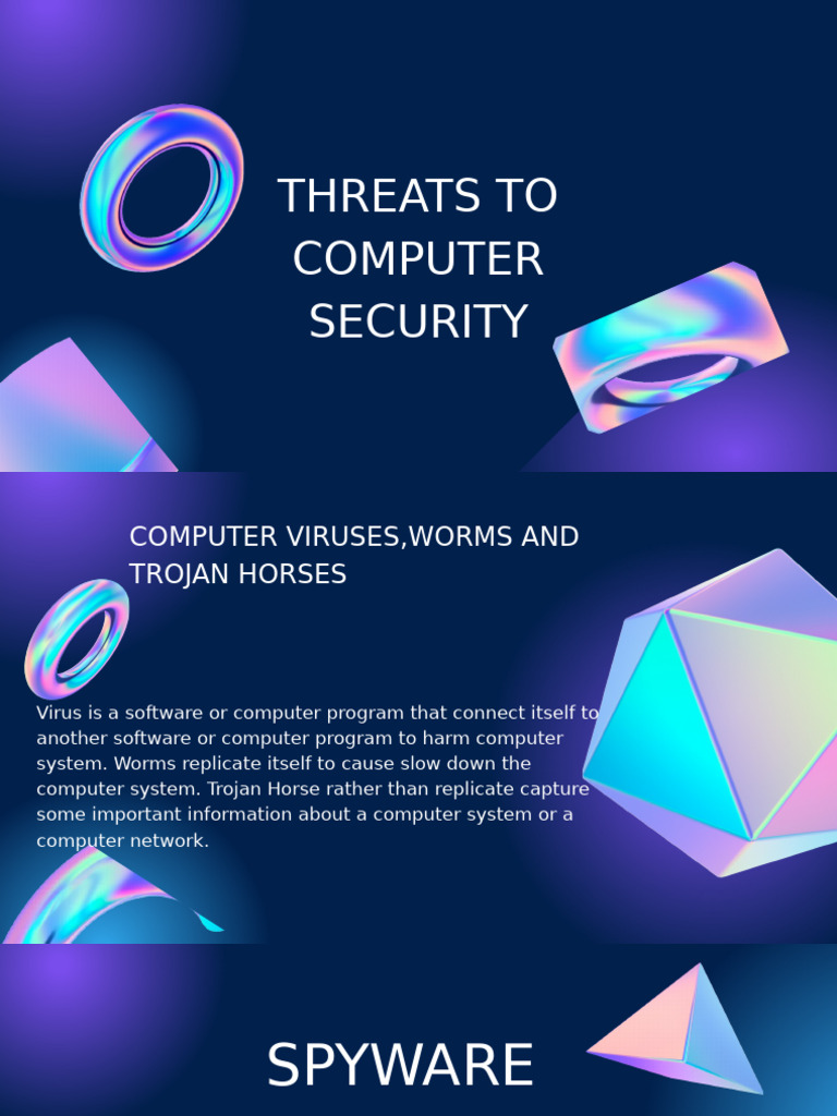 Blue Purple Futuristic Modern 3D Tech Company Business Presentation | PDF | Malware | Spyware