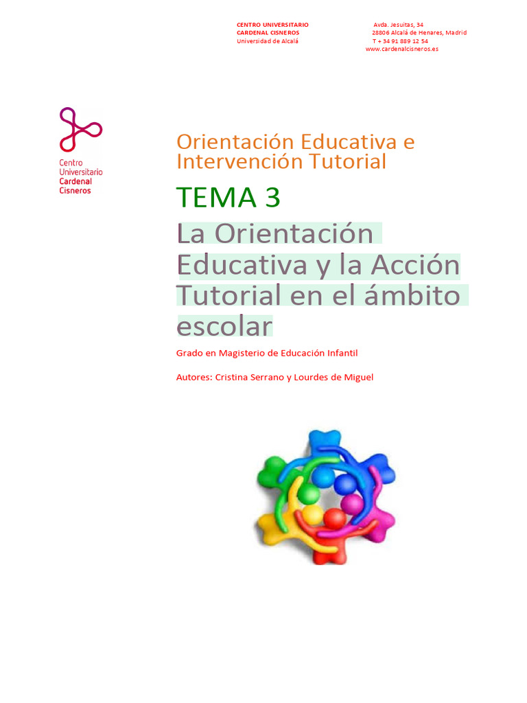 TEMA3_orientacion | PDF | Educación de la primera infancia | Maestros TEMA3_orientacion | PDF | Educación de la primera infancia | Maestros