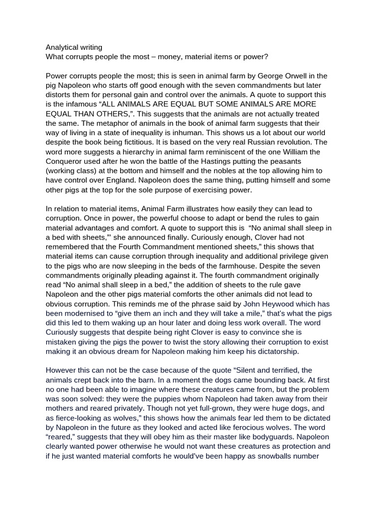 Analytical Writing Pdf