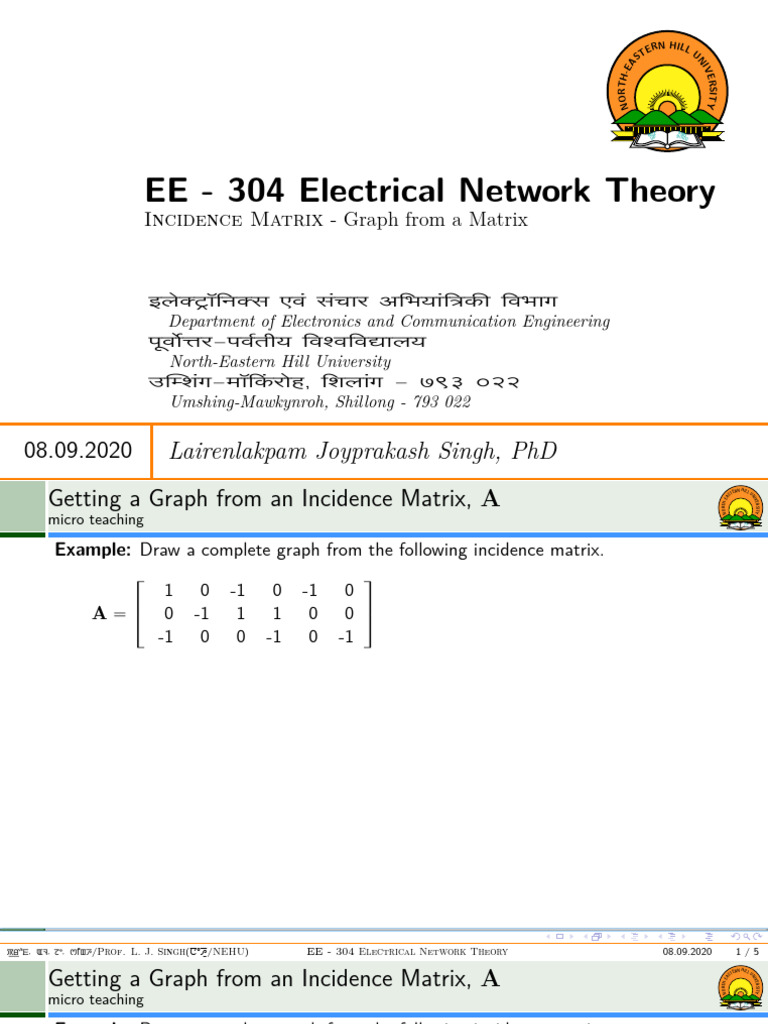 Graph Construction from Incidence Matrix | PDF | Matrix (Mathematics) | Vertex (Graph Theory)