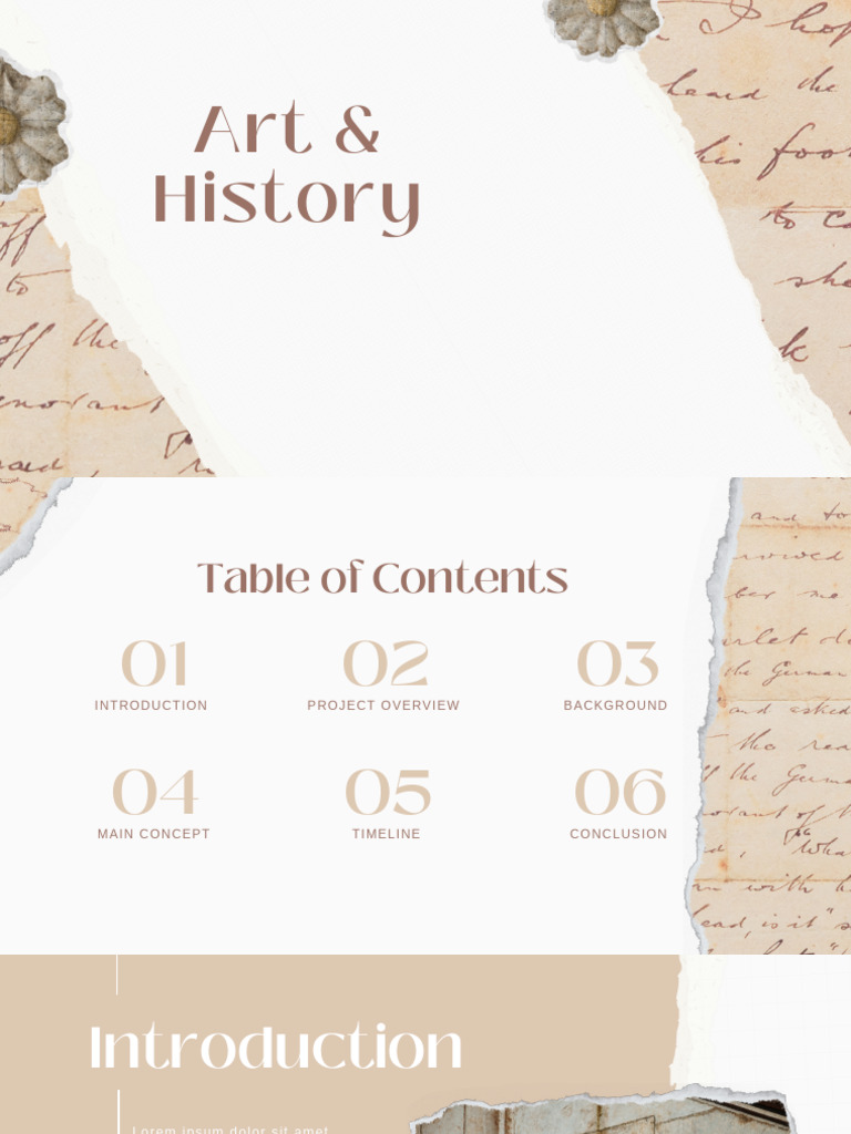 Art and History Project | PDF