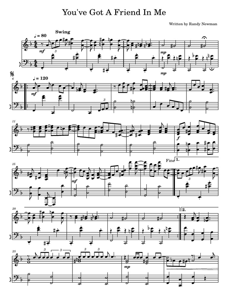 You've Got A Friend In Me Lyrics | PDF | Songs Written