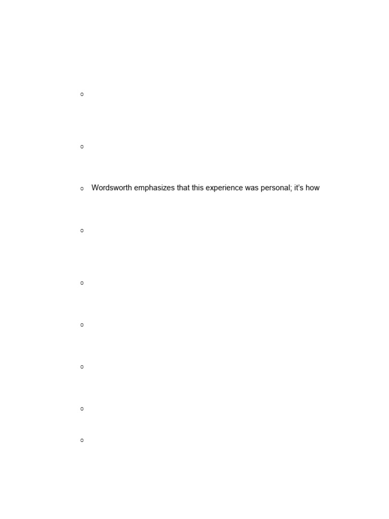 Lines Explanation, Ode Intimations | PDF | Poetry | Thought