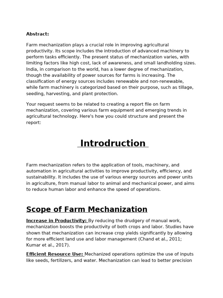 Abstract | PDF | Agricultural Machinery | Agriculture