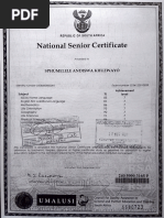 Matric Statement of Results | PDF