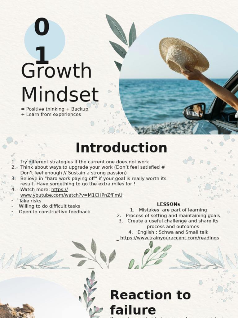 Growth Mindset | PDF | Planets | Saturn