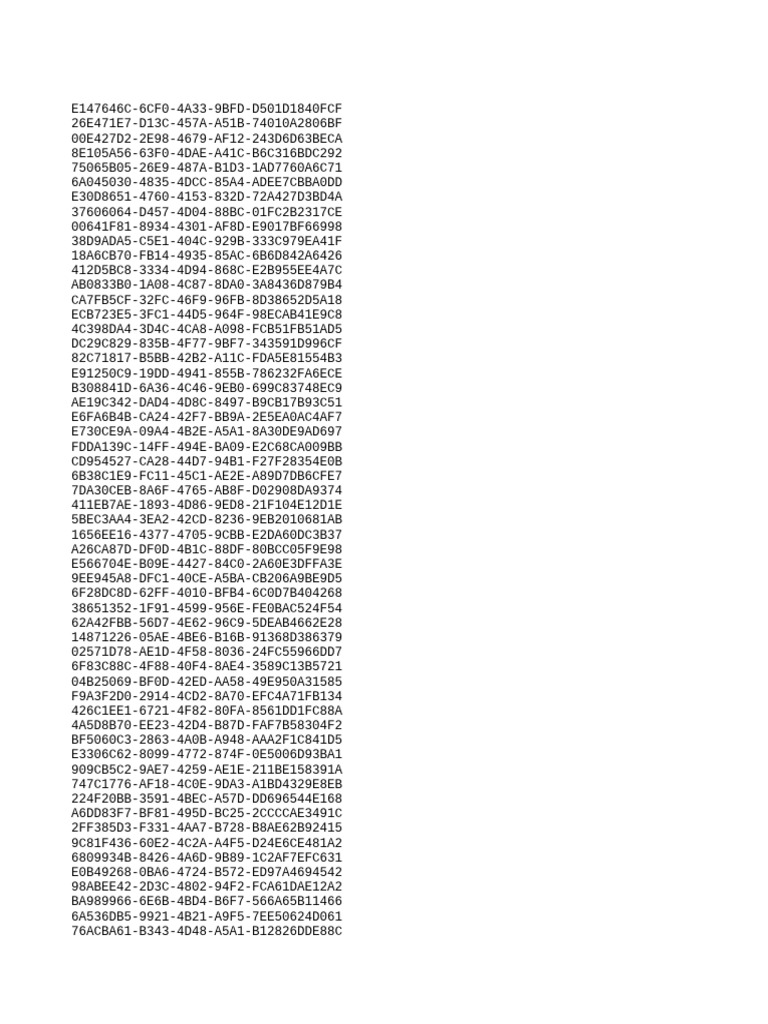 Document Identifier List | PDF
