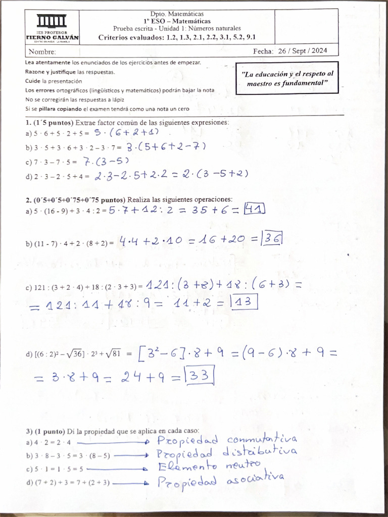 Dpio. Matemáticas | PDF