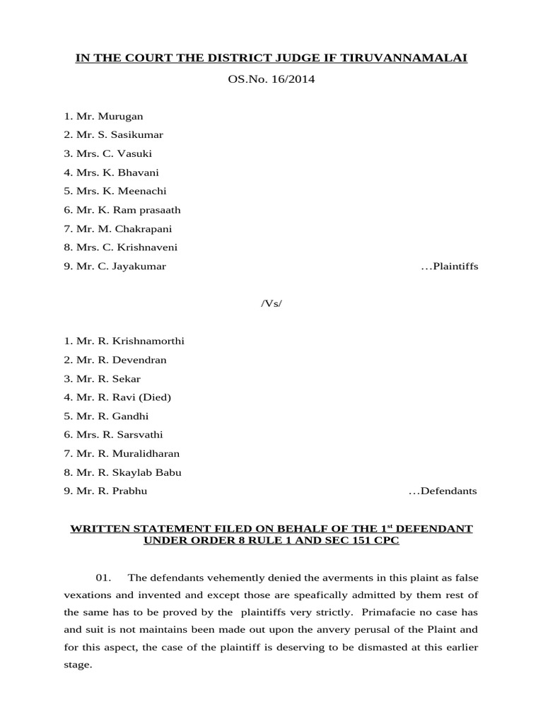 Krishnamoorthy OS. 16-2014 | PDF | Lawsuit | Appeal