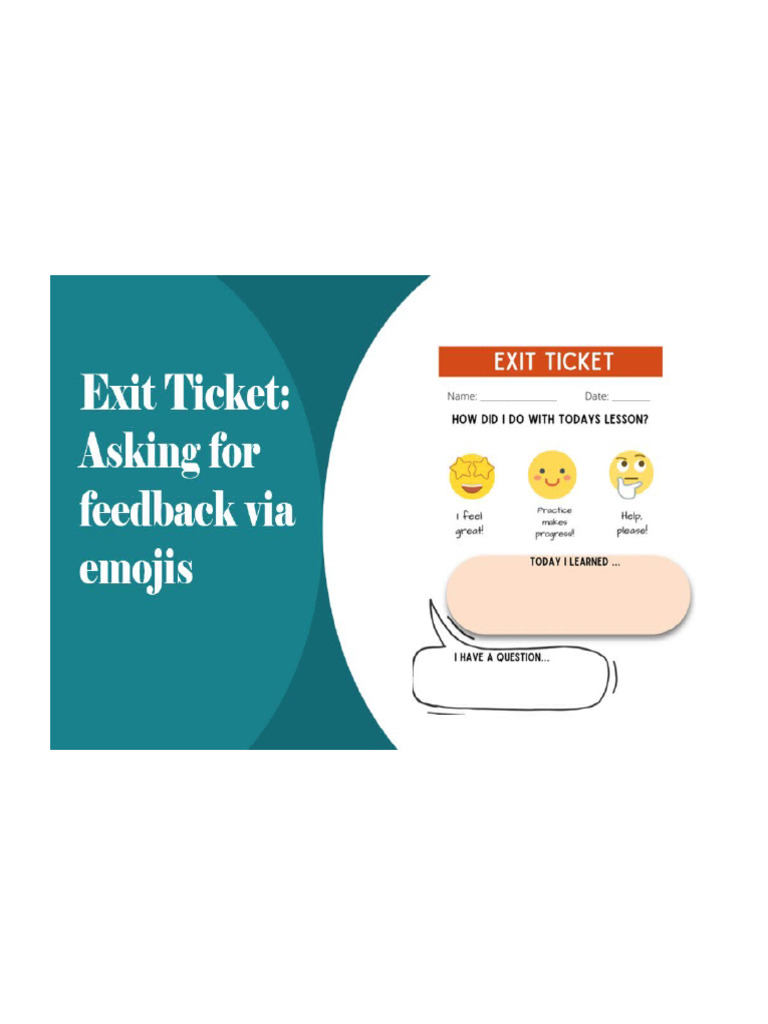 Exit Ticket | PDF