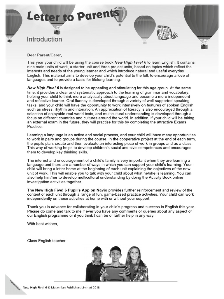 Letters for parents | PDF | Learning | English Language