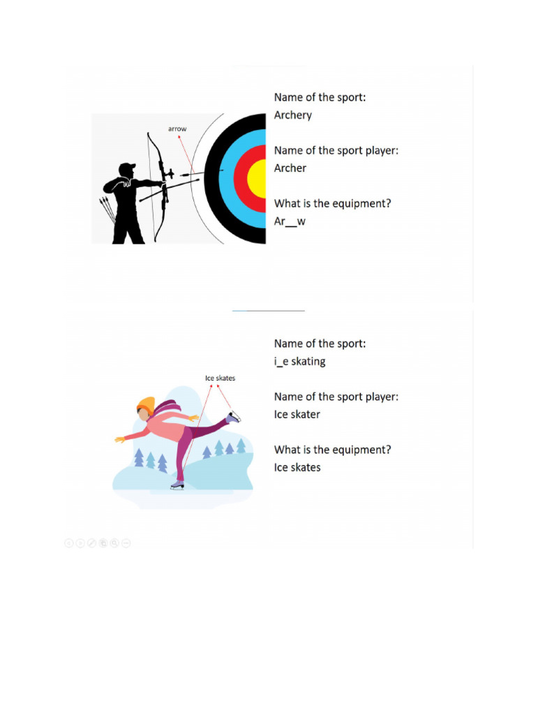 Picture Dictionary For Sports | PDF