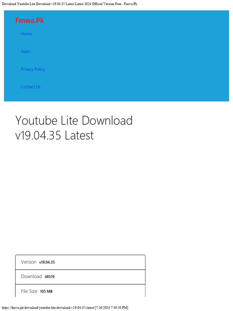 Youtube Lite Download v190435 Latest Latest 2024 Official Version Free ...