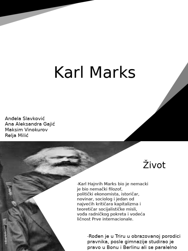 Karl Marks prez | PDF