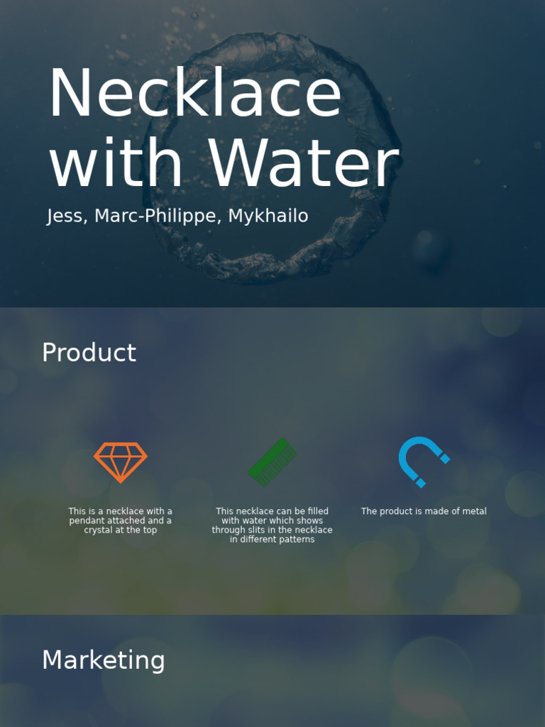 Unique Water-Filled Necklace | PDF | Art