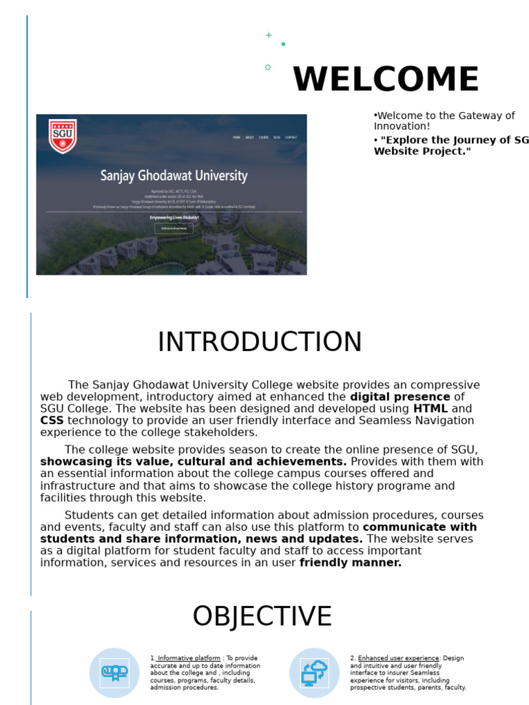 SGU College Website Development Overview | PDF | World Wide Web ...