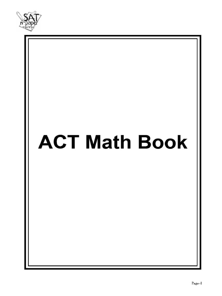 Act Math Book | PDF