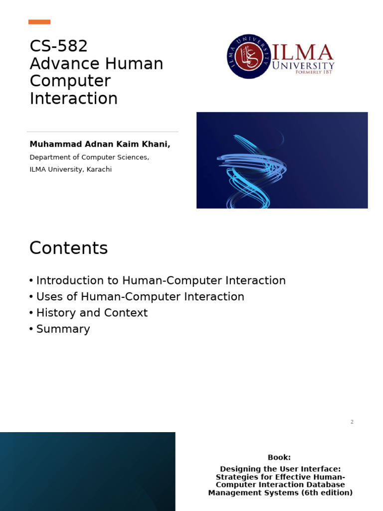 Lecture 1 | PDF | Graphical User Interfaces | Human–Computer Interaction