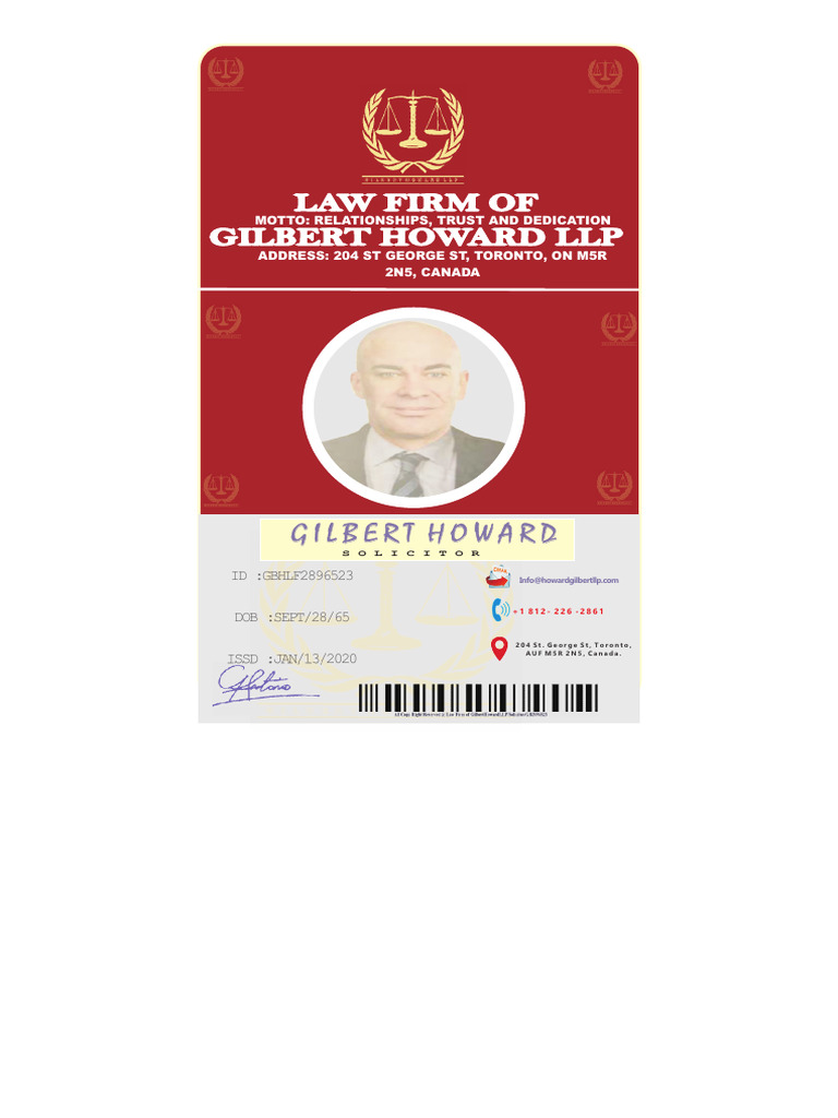 Gilbert Howard Id | PDF