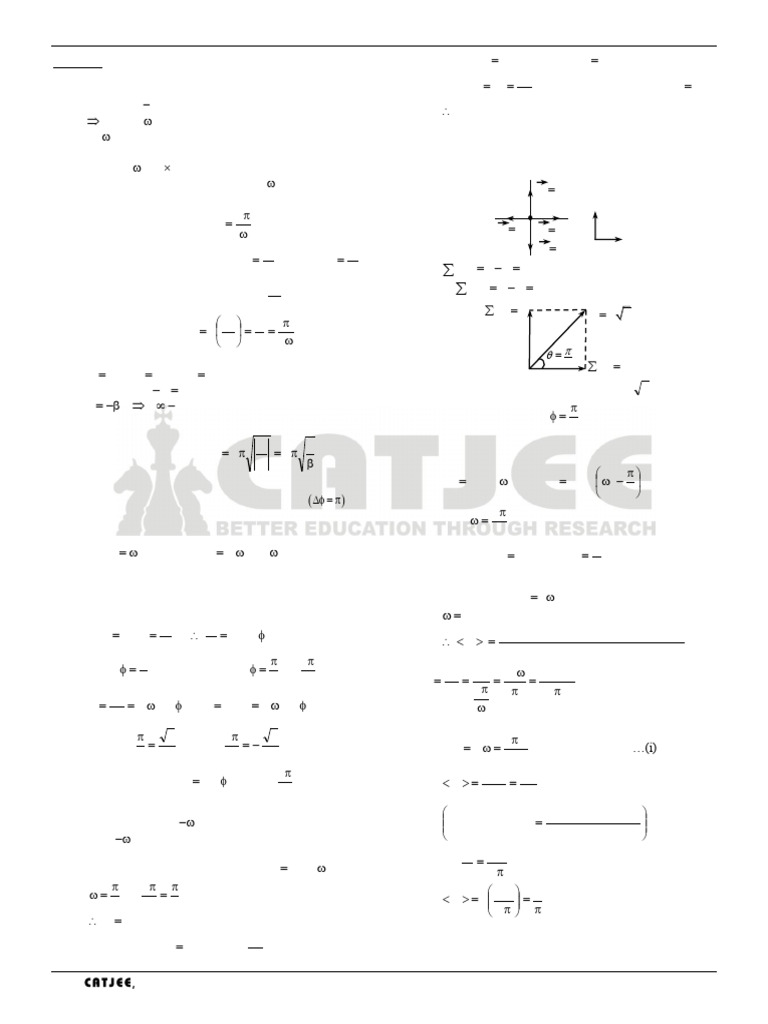 Simple Harmonic Motion (Solution) | PDF | Classical Mechanics | Physics
